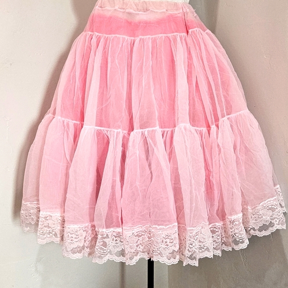 Skirts | Pink Vintage Classic Petticoat Skirt | Poshmark
